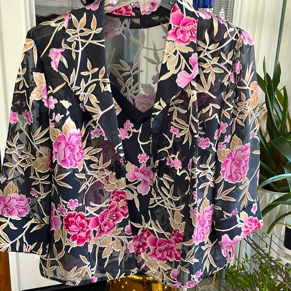 Alex Evenings | Tops | Alex Evening Twopiece Jacket And Top Size M ...